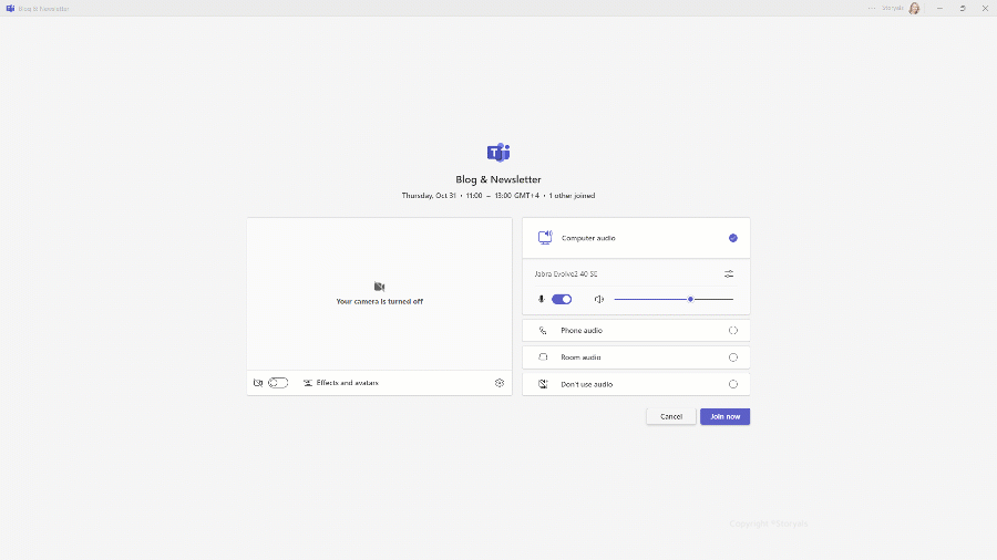Engage in online meetings with a Teams Avatar