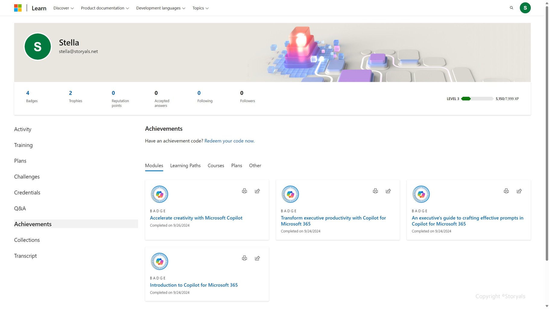 Unlock Microsoft Learn Badges