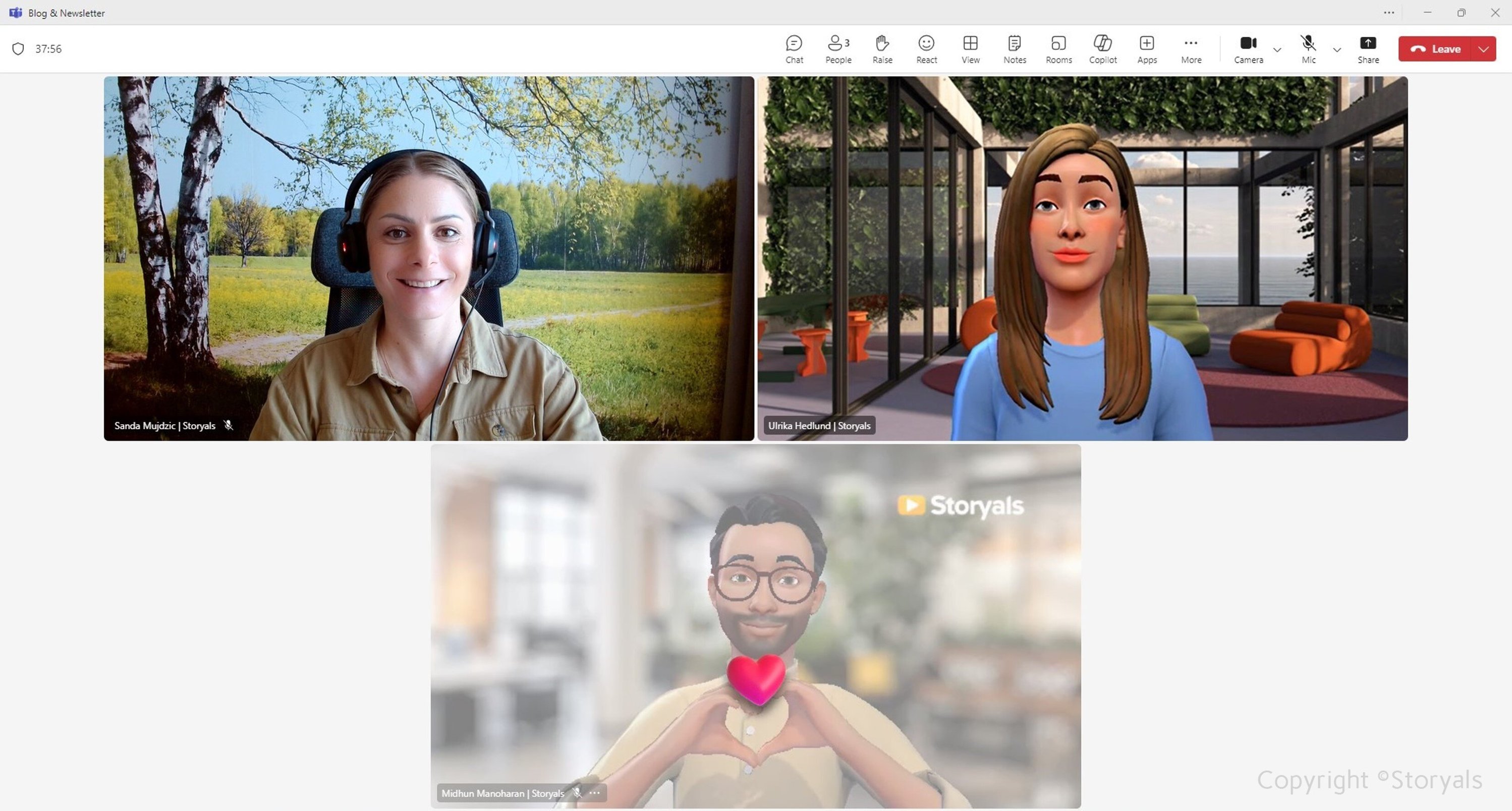 Engage in online meetings with a Teams Avatar