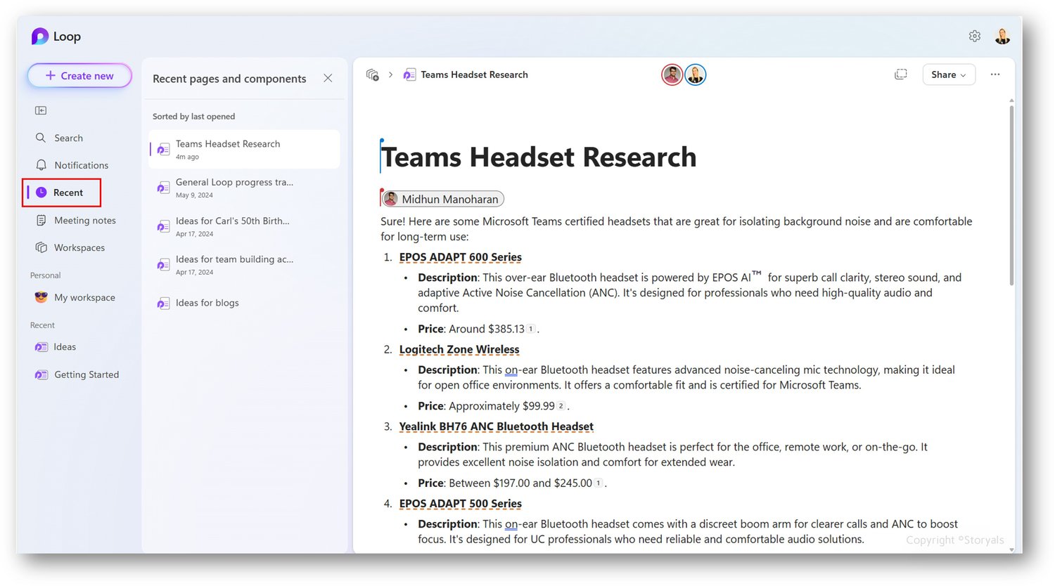 Get started with Copilot Pages